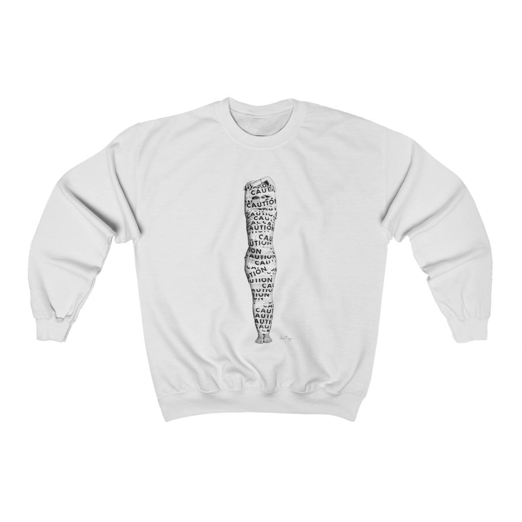 Jessica Tanzer - Caution - Unisex Heavy Blend™ Crewneck Sweatshirt ...